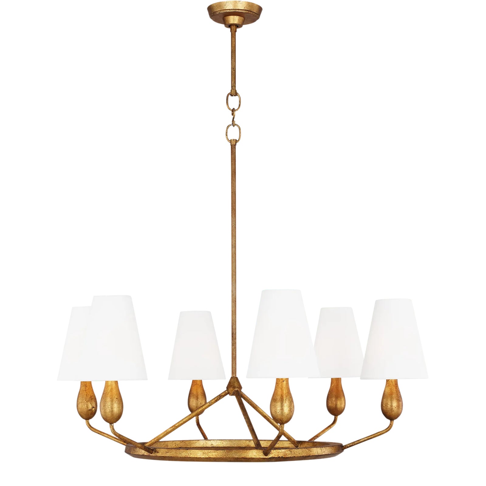 Thomas O'Brien by Visual Comfort Studio Ziba 6-Light Medium Chandelier ...