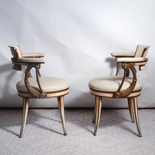 Pair of Rare Vintage Dorothy Draper Fairmont Hotel Crown Room Chairs ...