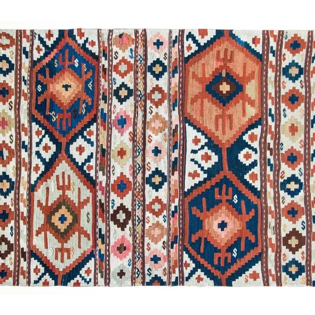 Early 20th Century Persian Azari Kilim Rug | Chairish