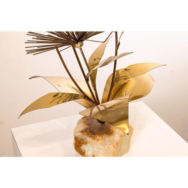 Curtis Jere Style Mid Century Modern Pom Poms on Quartz Base - A Pair ...