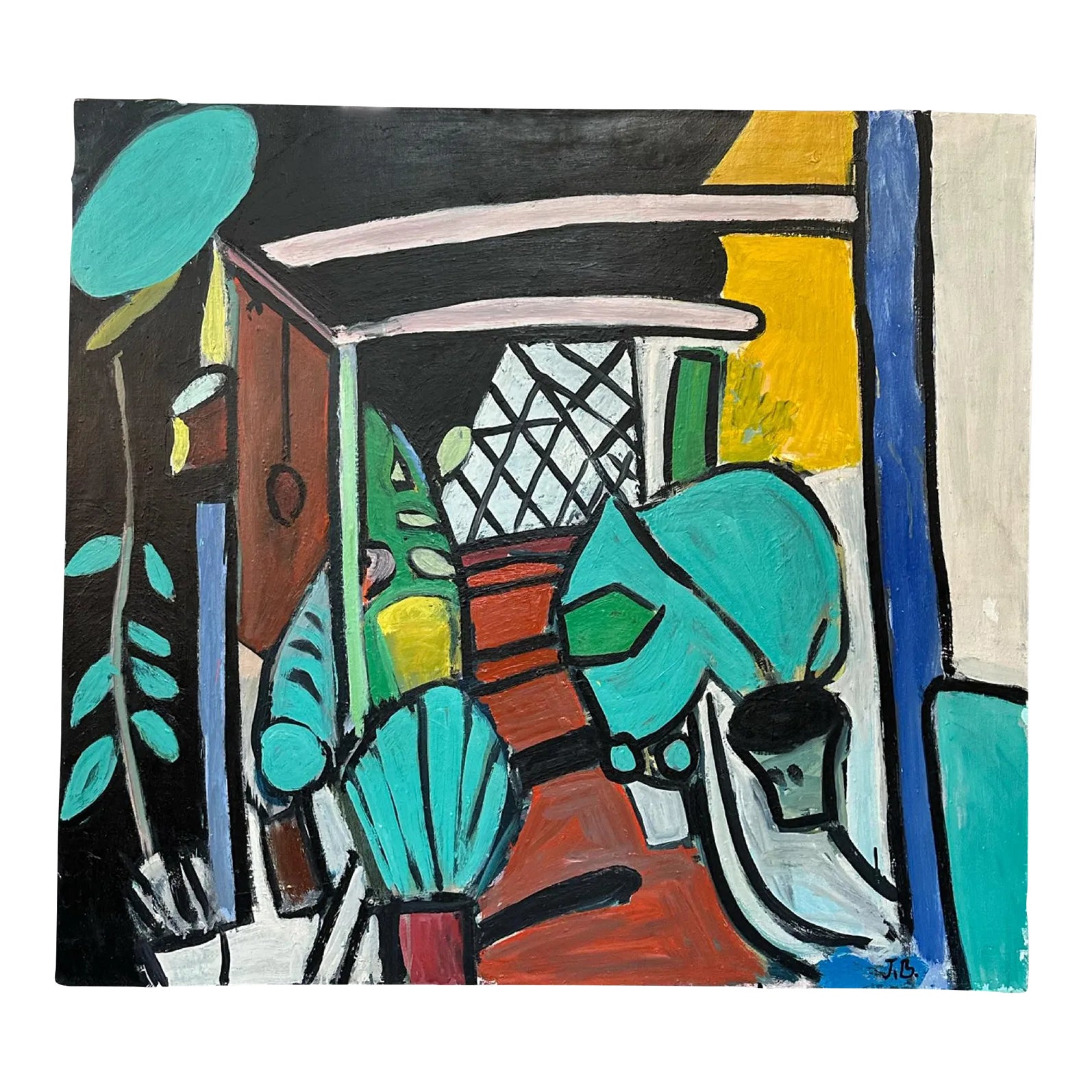 Jason Berger, Untitled (The Garden of Estombar,) Oil on Canvas, Circa ...