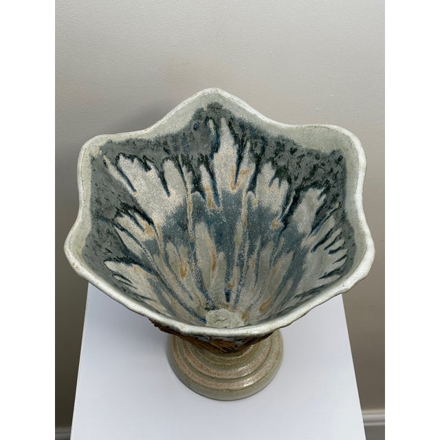 British 20th Century Studio Pottery Flowerhead Conical Vase by Bernard ...