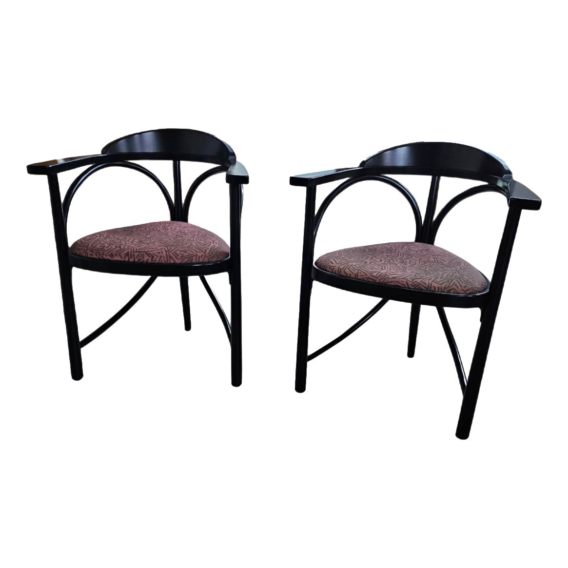 Triangle Chairs by Michael Thonet, 1980s, Set of 2 | Chairish