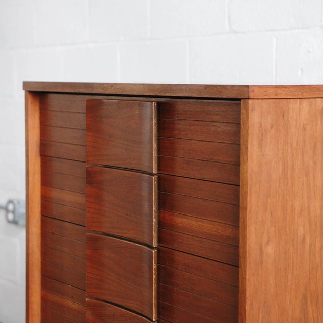 Mid Century Modern Johnson Carper Tall Dresser | Chairish