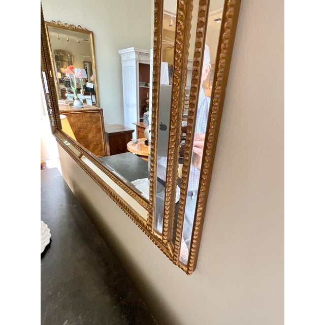 French Vintage-Contemporary Wall Mirror | Chairish