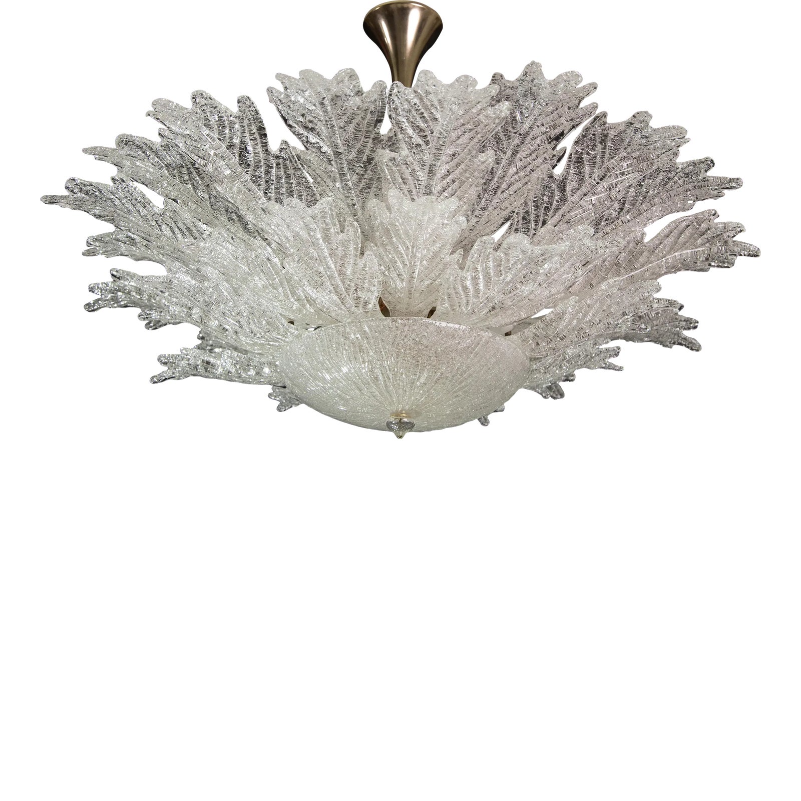 1970s Queen Elizabeth Extra Large Vintage Murano Trasparent Glass ...