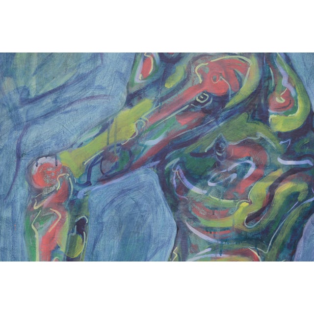 Nick Keefer "Android Woman Figural Fantasy" Abstract Expressionism Oil ...