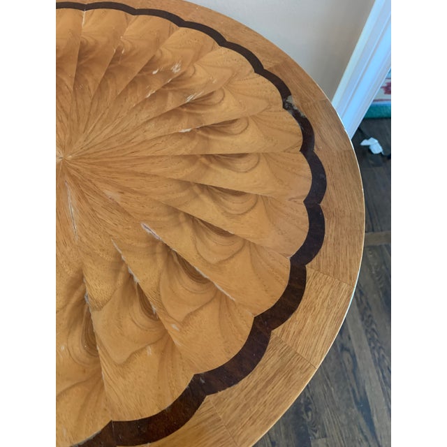 Vintage Butternut Wood Tilt Top Tall Table | Chairish