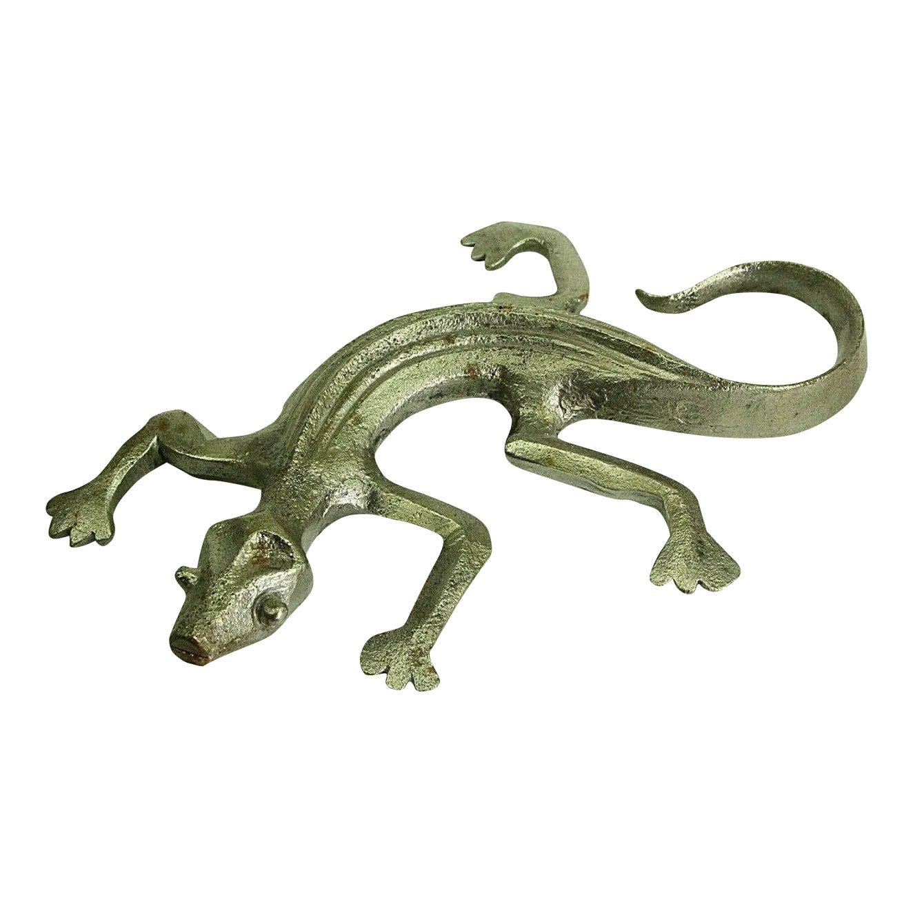 18th Century Cast & Wrought Iron Figurine of a Lizard, Gecko or ...