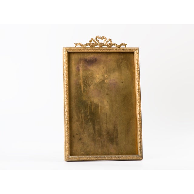 Early 20th Large Vintage Brass Picture Frame | Chairish