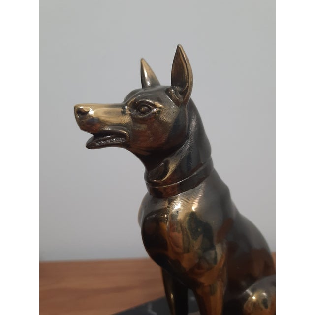 1930s Art Deco Figural Bookends Doberman Dogs by Jamar - a Pair | Chairish
