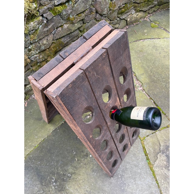 Riddling Rack Champagne and Wine Rack Vintage | Chairish