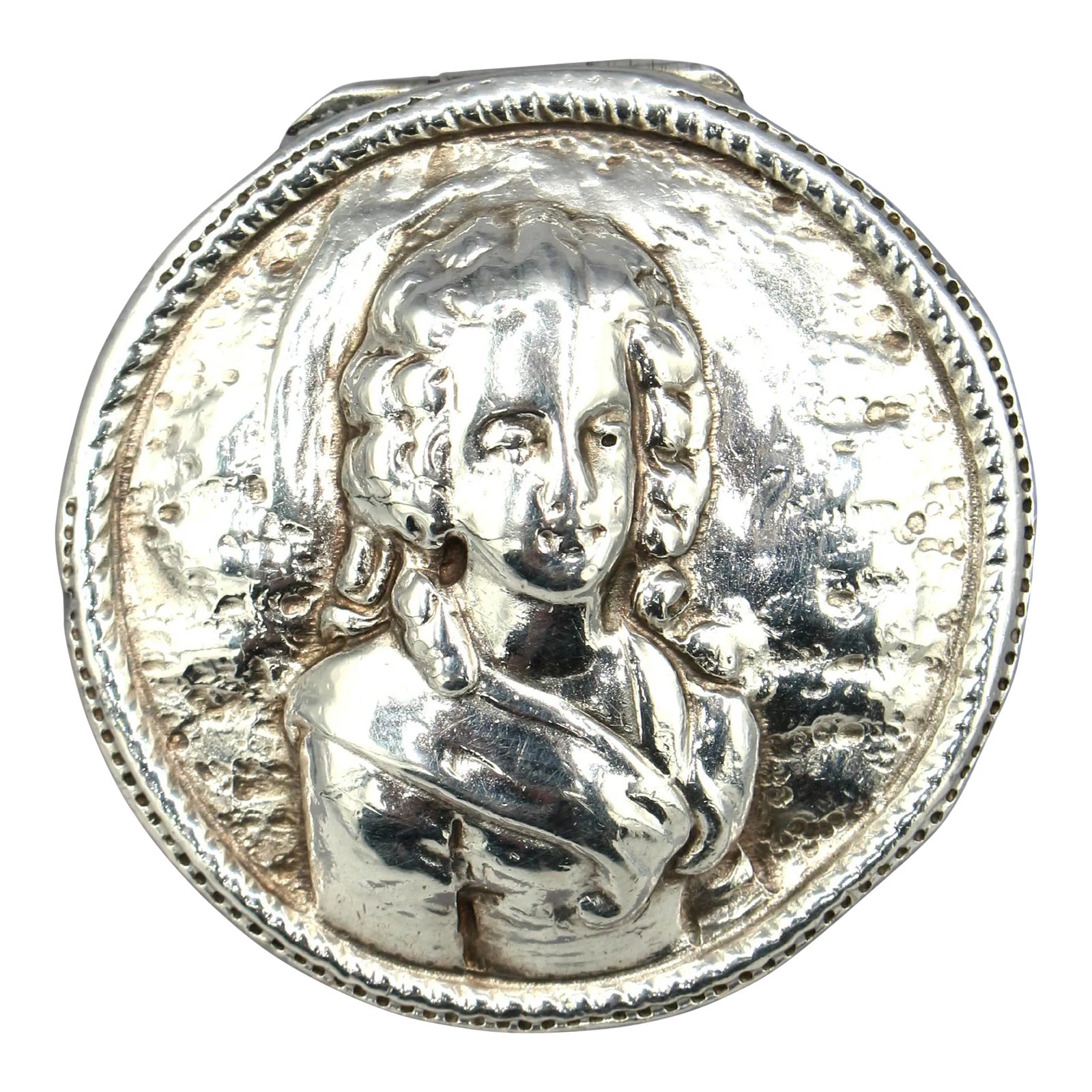 Continental Sterling Silver "Patch Box", Late 19th Century | Chairish