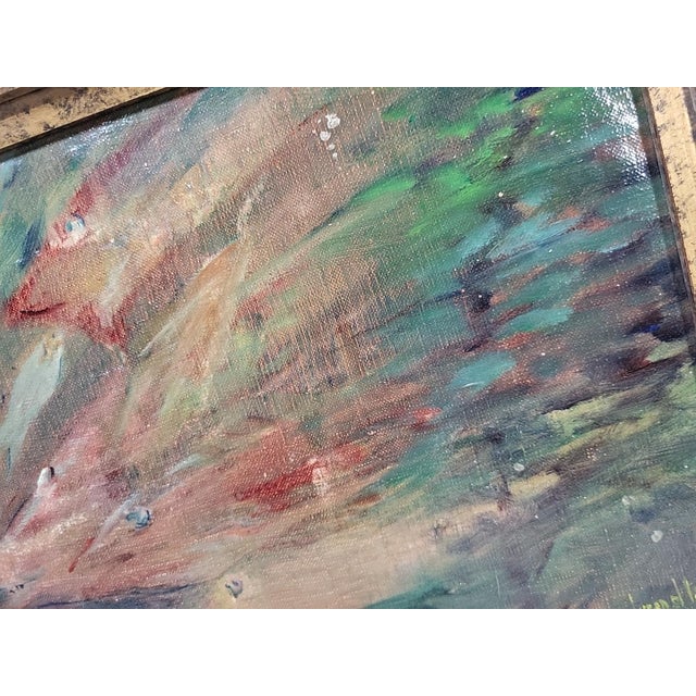 1960s Durand Louis Original Painting, Framed | Chairish