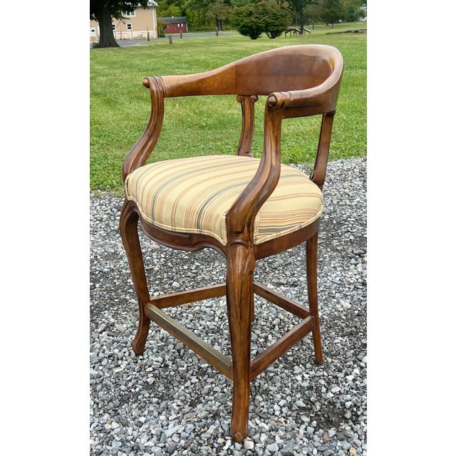 Century Furniture Country French Empire Counter Stools - a Pair | Chairish