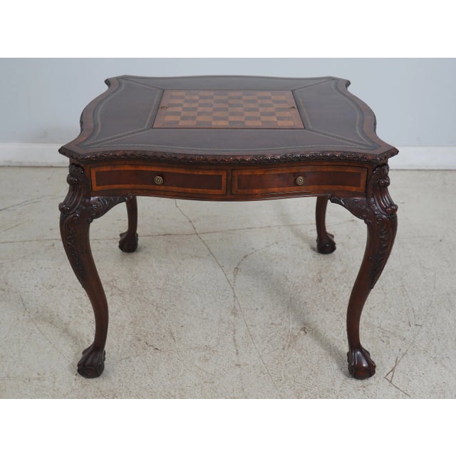 Lloyd Buxton English Mahogany Games Table | Chairish