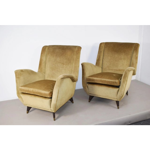 Armchairs from Isa, Italy, 1950s, Set of 2 | Chairish