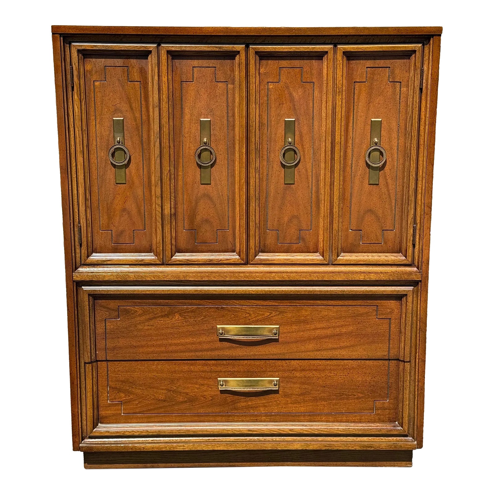 Vintage 1960s Tall Dresser by Dixie Furniture Company | Chairish