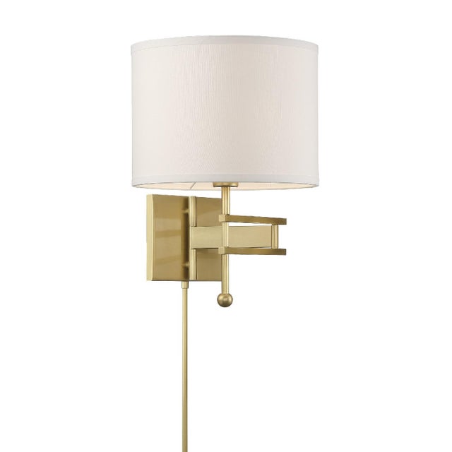 Marshall 1 Light Aged Brass Wall Mount | Chairish