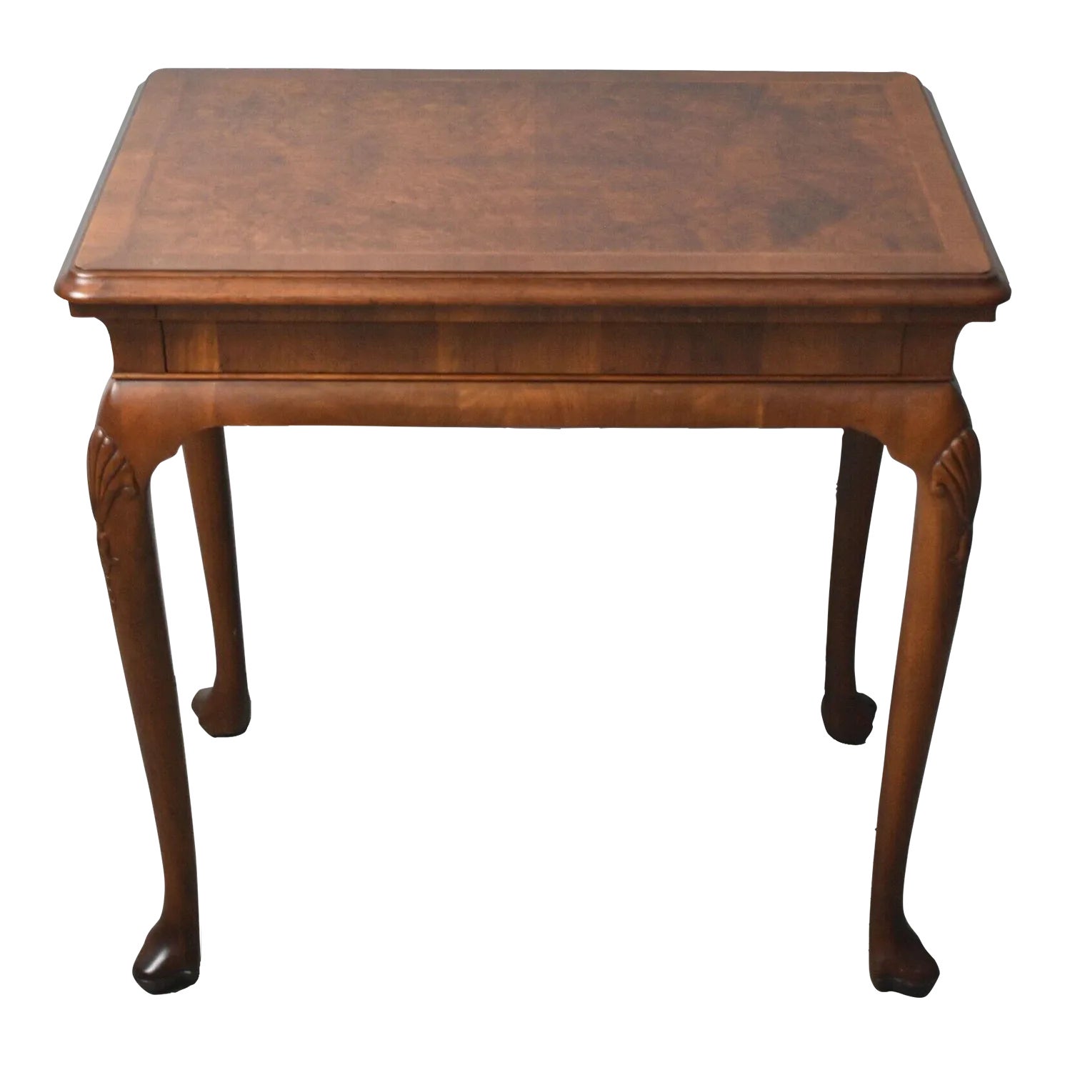 Baker Colonial Williamsburg Mahogany One Drawer Table Queen Anne Style ...