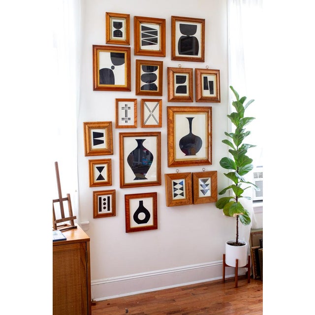 Mid 19th Century Pair of Antique Birdseye Maple Frames With Original ...