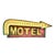 Vintage Lighted Mid-Century Modern Motel Sign | Chairish