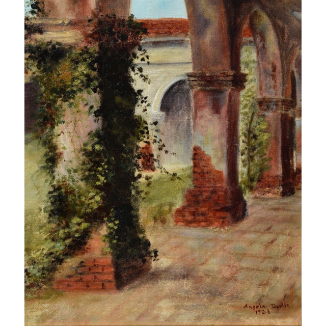 Angela Devlin "California Mission Courtyard Columns" Mixed Media ...