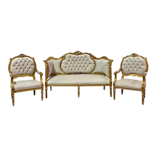 Settee and chairs for sale store