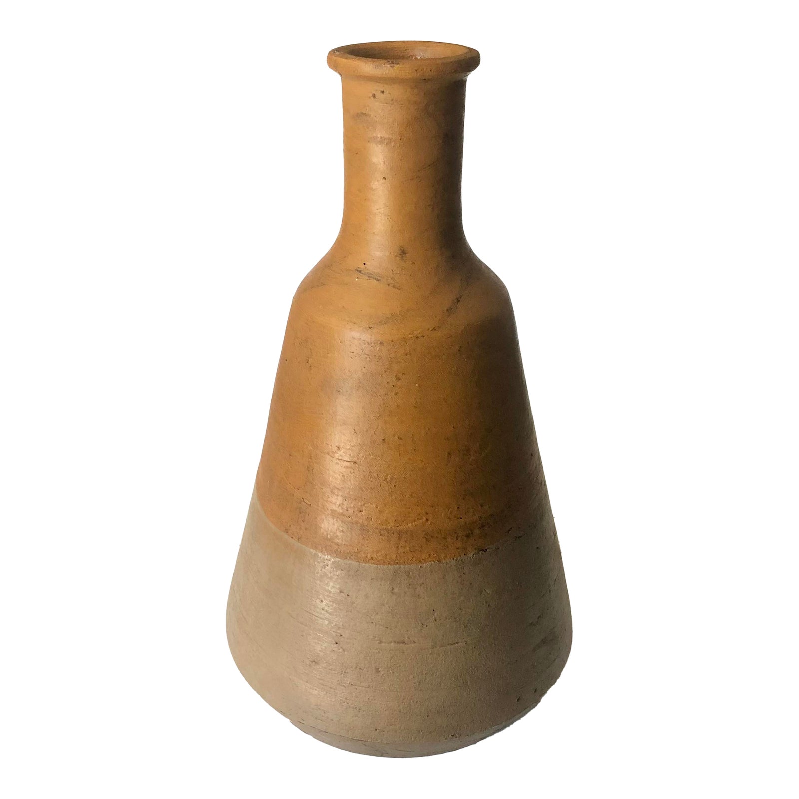 Vintage Mexican Terra Cotta Pottery Vase | Chairish