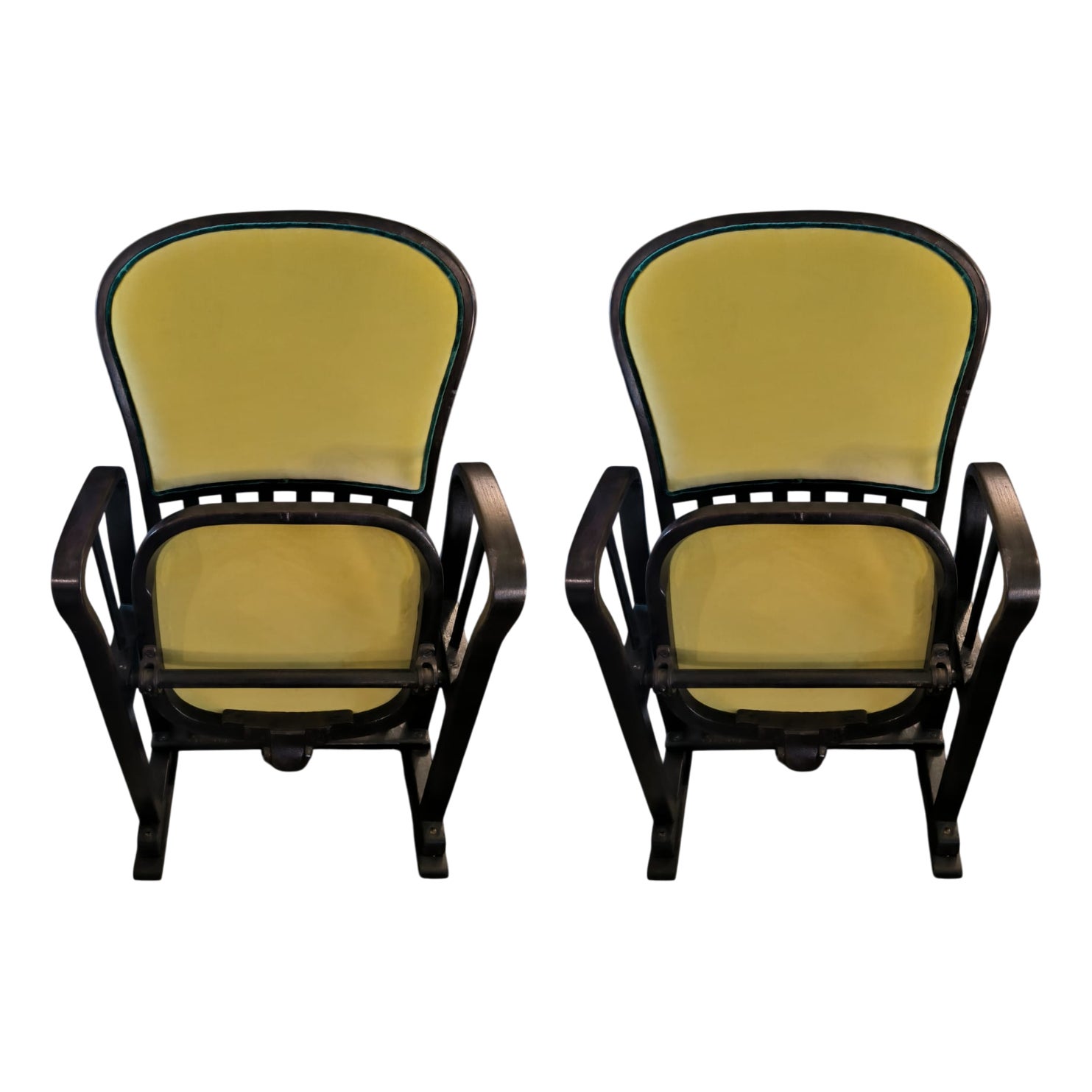 Vintage Folding Cinema Chairs, 1950s, Set of 2 | Chairish