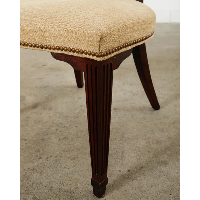 Barbara Barry Style Mahogany Dining Chairs by Hickory Chair | Chairish