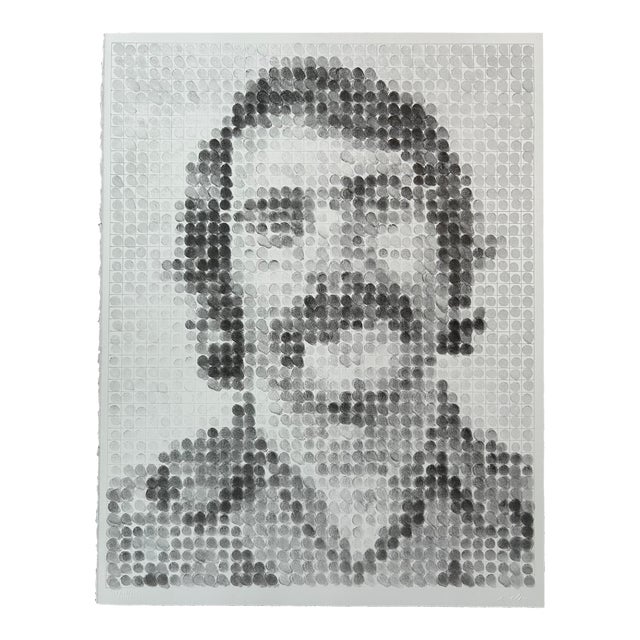 Chuck Close, Portrait of George Maciunas , Fingerpainting Limited ...