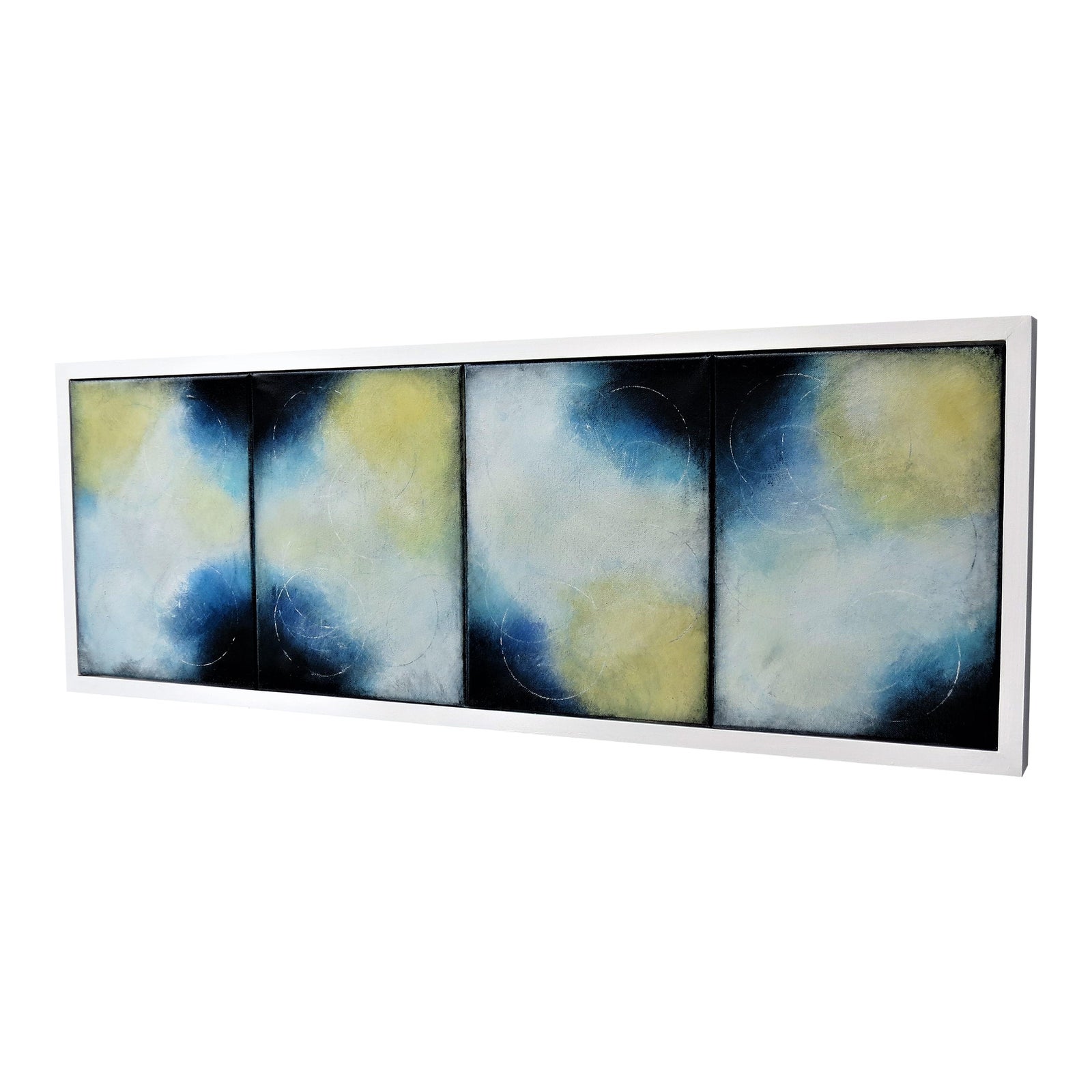 Original Abstract Oil on Framed Canvas Panels by C. Damien Fox | Chairish