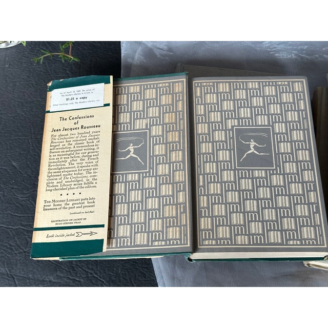 Modern Library Book Set of 4 | Chairish