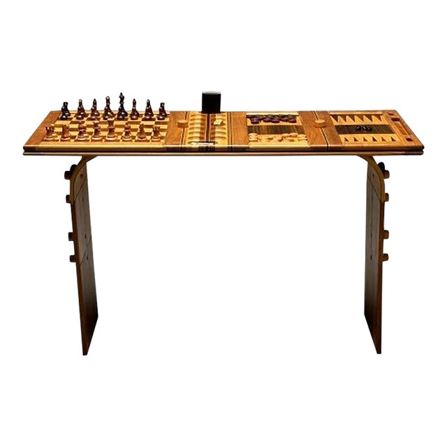 David Levy, American Studio, Mid-Century Modern, Game Table, Parquetry ...