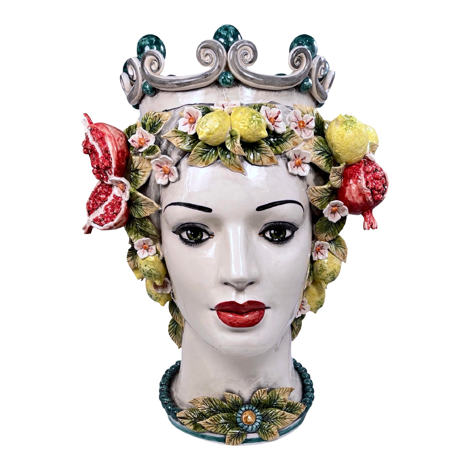 Schittone Regina Frutta Moorish Head Grande | Chairish