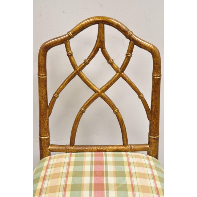 Mid 20th Century Vintage Chinese Chippendale Faux Bamboo Gold Gilt ...