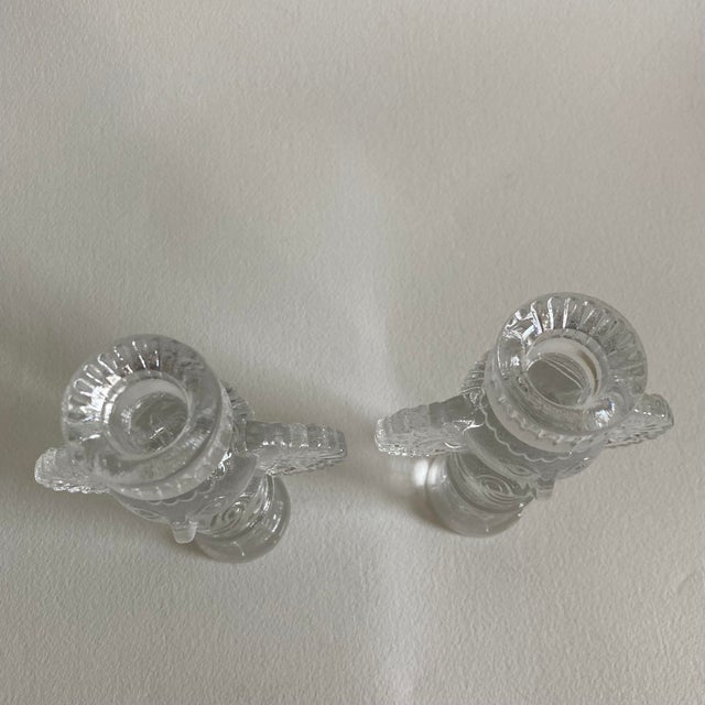 1980s Rosenthal Studio Line Folk Art Angel Glass Candlesticks ...