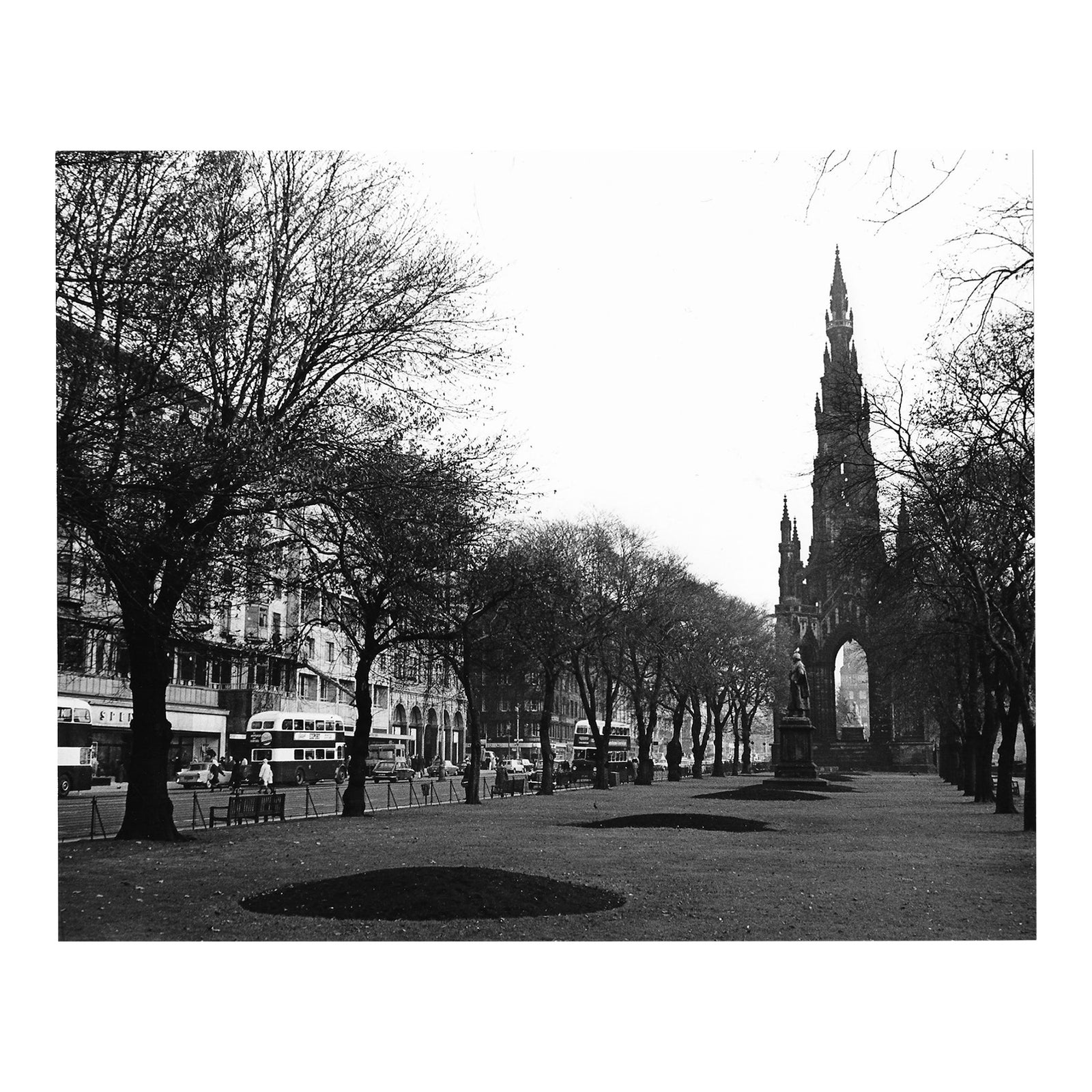 1968 Don Ware Princess Street Edinburgh Scotland Photograph | Chairish