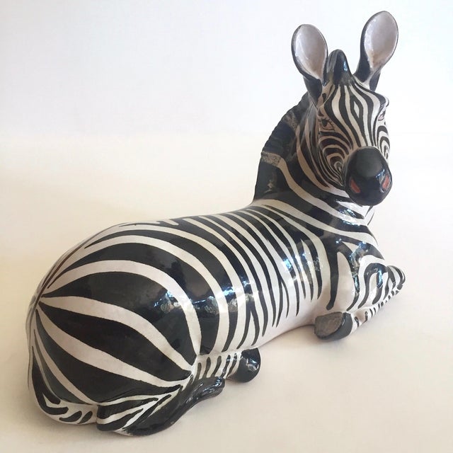 Vintage Mid Century Modern Italian Art Pottery Hand Painted Ceramic ...