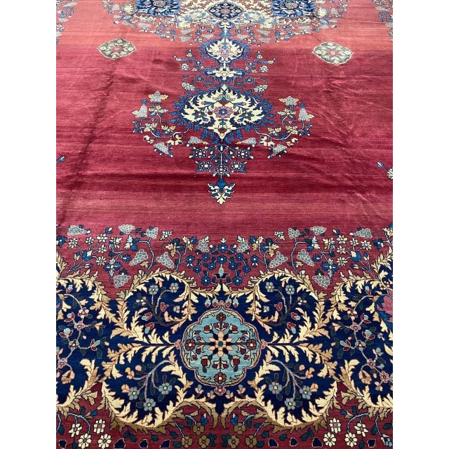 Antique Persian Kerman Area Rug 13'0" X 21'5" | Chairish