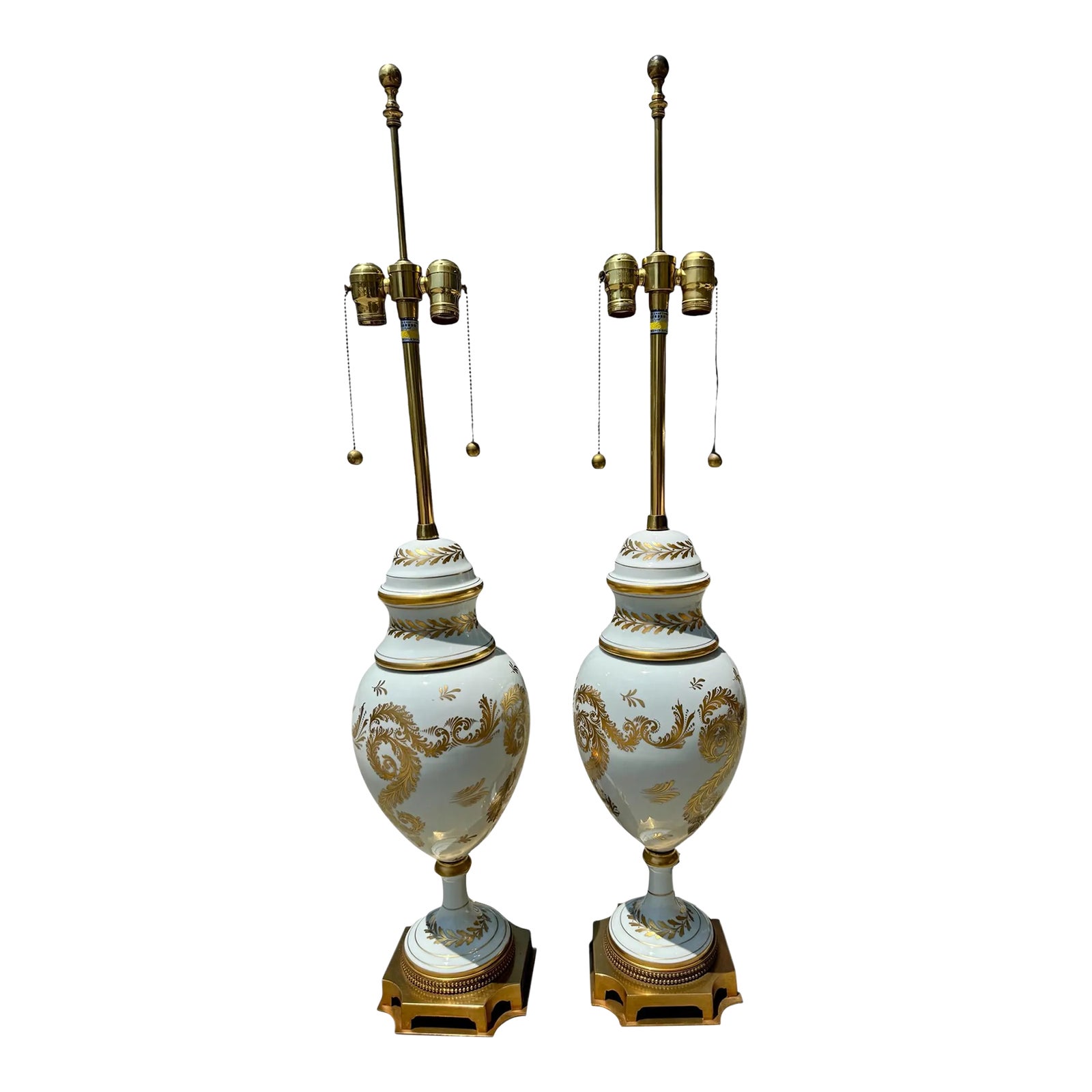 Pair of Vintage Marbro Designer Table Lamps | Chairish