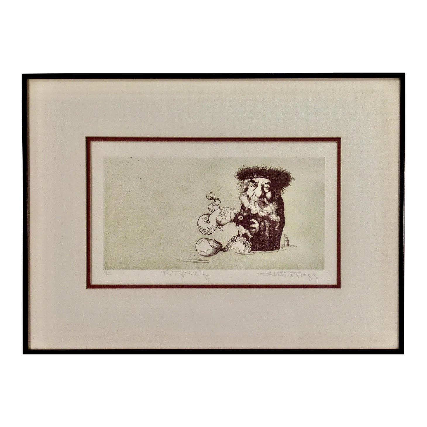 Charles Bragg The Fifth Day, c.1980 | Chairish