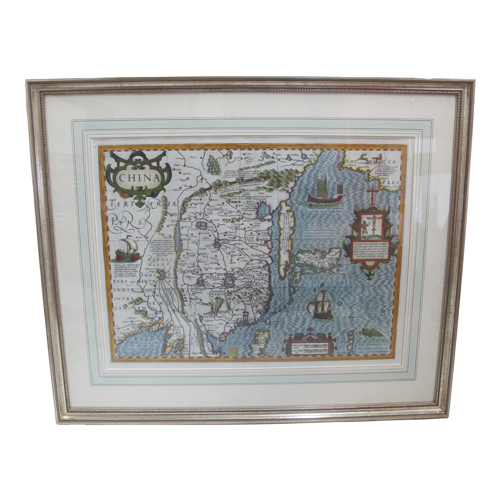Antique 16th Century Map of China by Gerard Mercator the Great Atlas ...