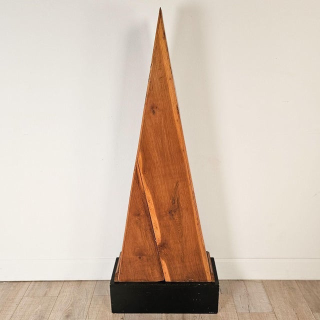 Vintage Triangle Chest on Pedestal, Circa 1975 | Chairish