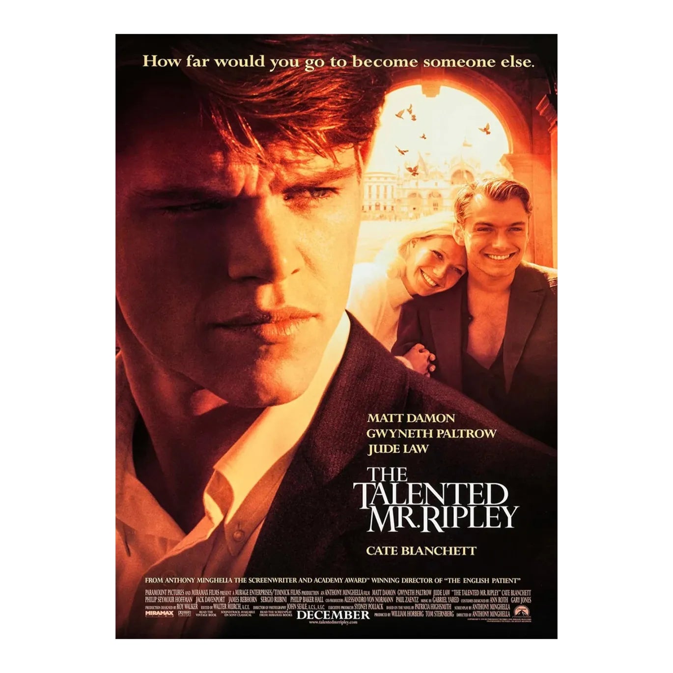 1999 The Talented Mr Ripley Poster | Chairish