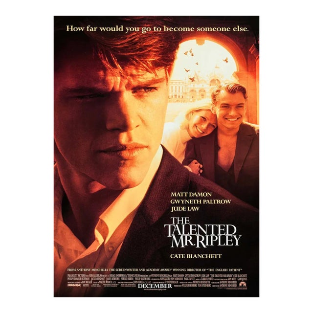 1999 The Talented Mr Ripley Poster | Chairish