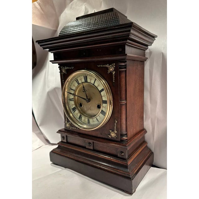 19th Century German Bracket Style Mantel Clock | Chairish