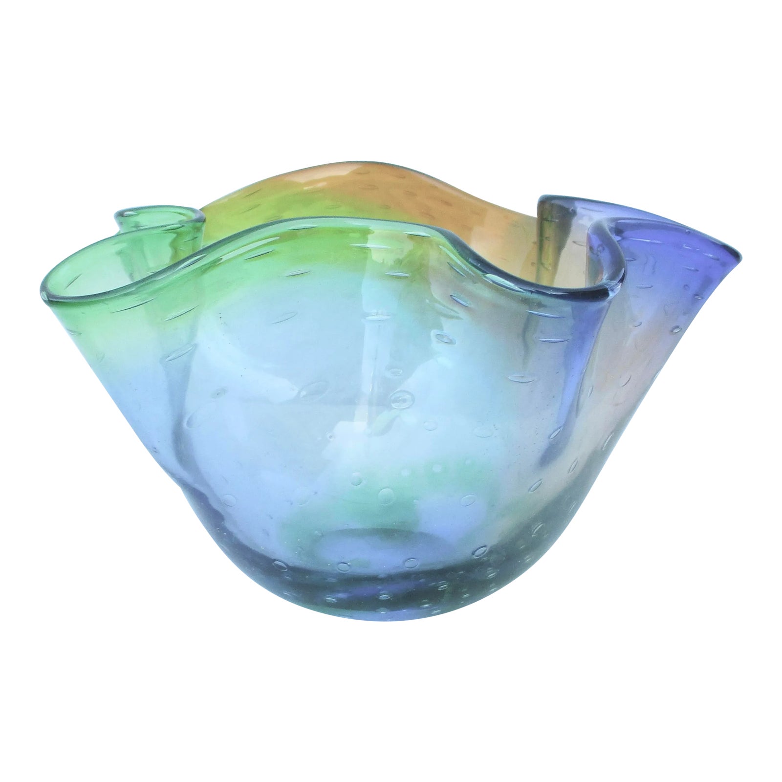 Adam Jablonski Crystal Vase Artist Signed | Chairish