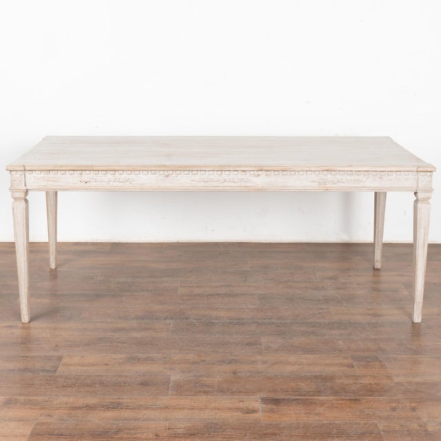 White Painted Gustavian Dining Table Writing Table, Sweden Circa 1890 ...